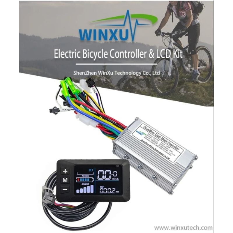 Jual Controller Universal Sepeda Listrik eBike 24V/36V/48V 350Watt dan ...
