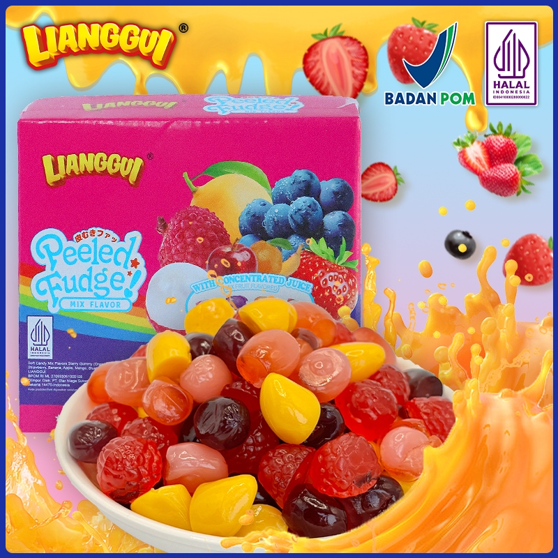 Jual 120pcs Lianggui Permen Kupas Viral 4 Rasa - Stroberi,Mangga,Jeruk ...