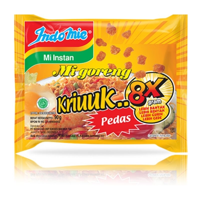 Jual INDOFOOD INDOMIE MIE GORENG KRIUK PEDAS 1 DUS ISI 40 BKS | Shopee ...