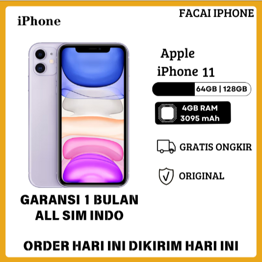 Jual IP 11 64GB 128GB 256GB SECOND | Shopee Indonesia