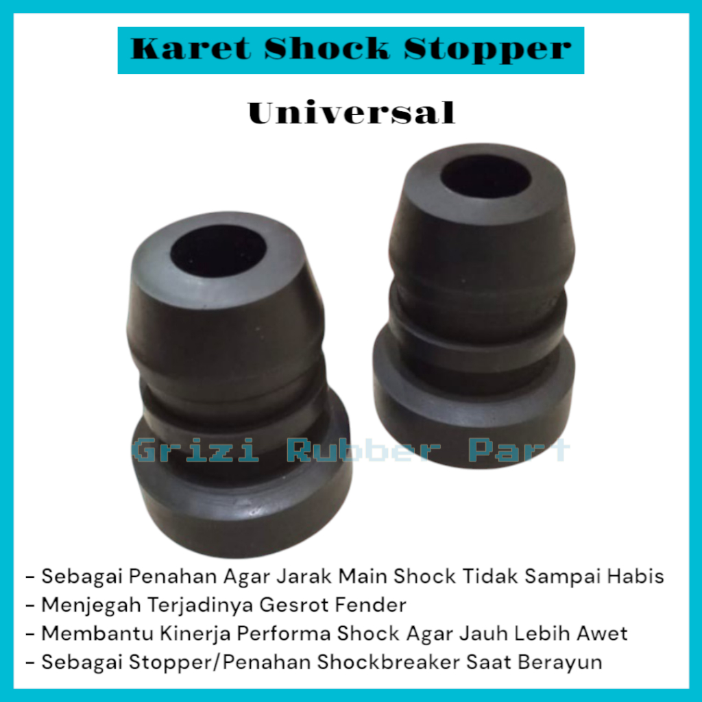 Jual Karet Stopper Shock Shockbreaker Depan/Belakang Lubang As 20mm 1Set(2Pcs) Bahan Ban ...