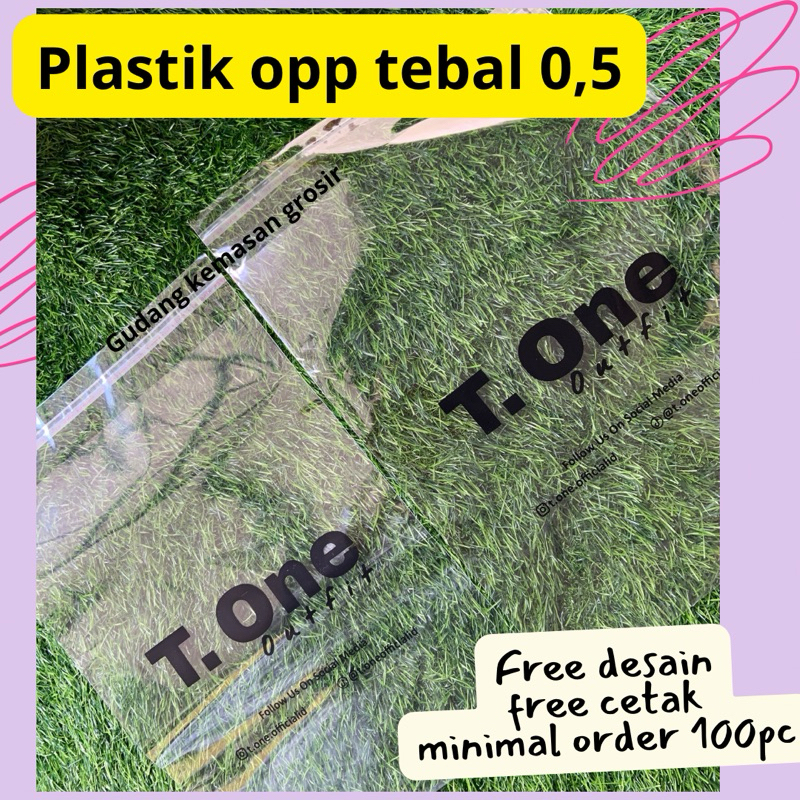 Jual Plastik opp custom/plastik hijab | Shopee Indonesia