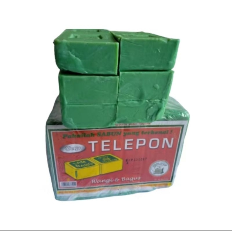 Jual Sabun Batang cap telepon Isi 6 Batang Efektif menghilangka noda ...