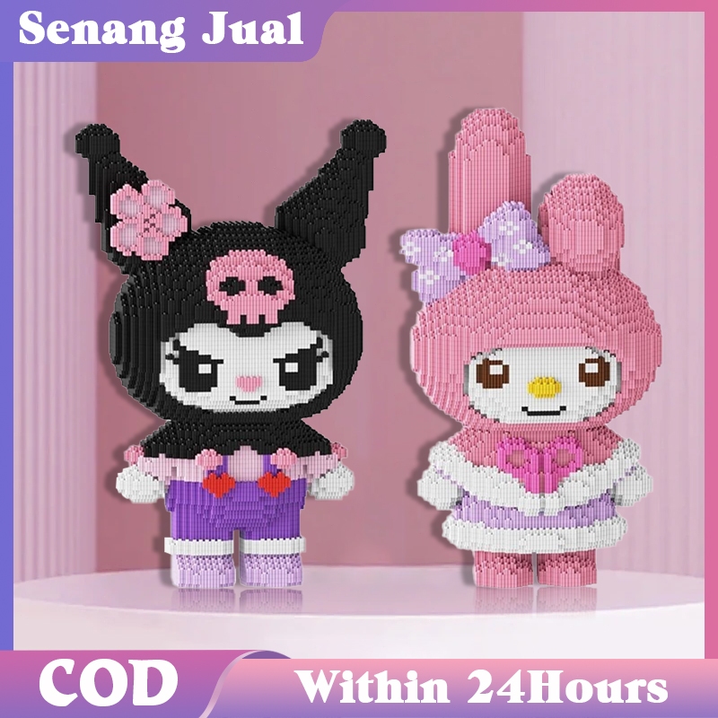 Jual DIY Boneka Melodi Bricks Mainan / Kuromi Dan Melodi Nano Blocks ...