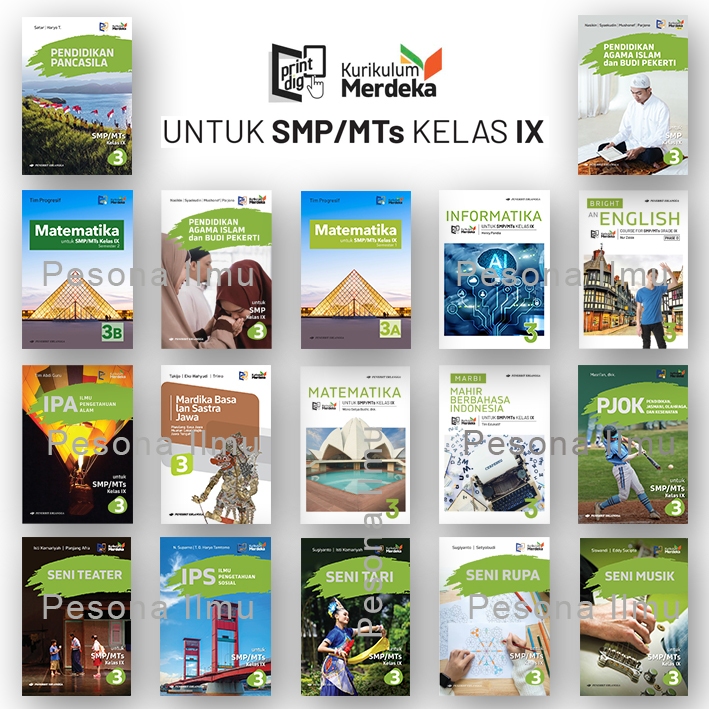 Jual Buku Teks Kurikulum Merdeka SMP/MTS Kelas 9 - Matematika IPA ...