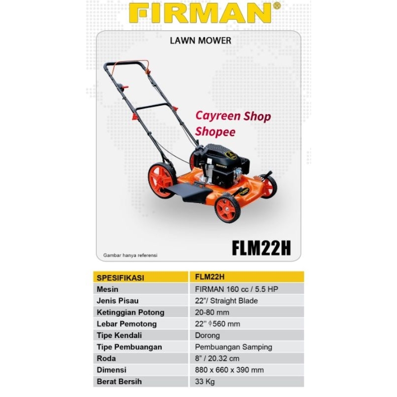 Jual Mesin Potong Rumput Dorong Firman FLM 22H # Lawn Mower Firman FLM ...