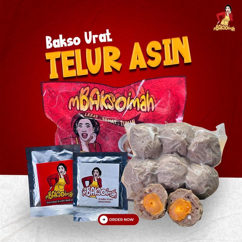 Jual mBAKSOimah Bakso Urat Telur Asin (1 pack isi 6 pcs) | Shopee Indonesia