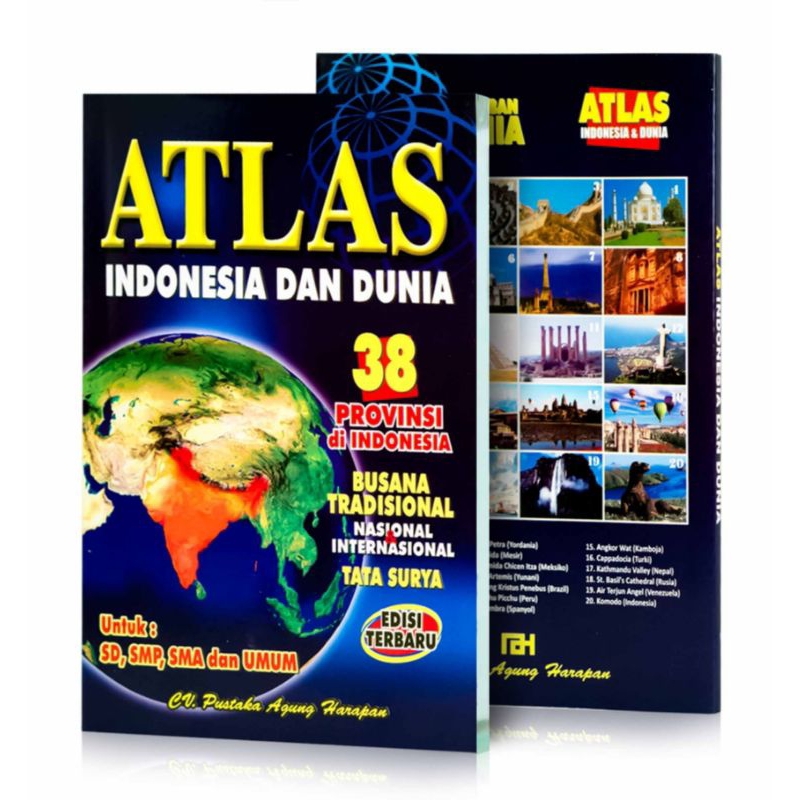 Jual Buku peta /atlas 38 provinsi di Indonesia terbaru | Shopee Indonesia