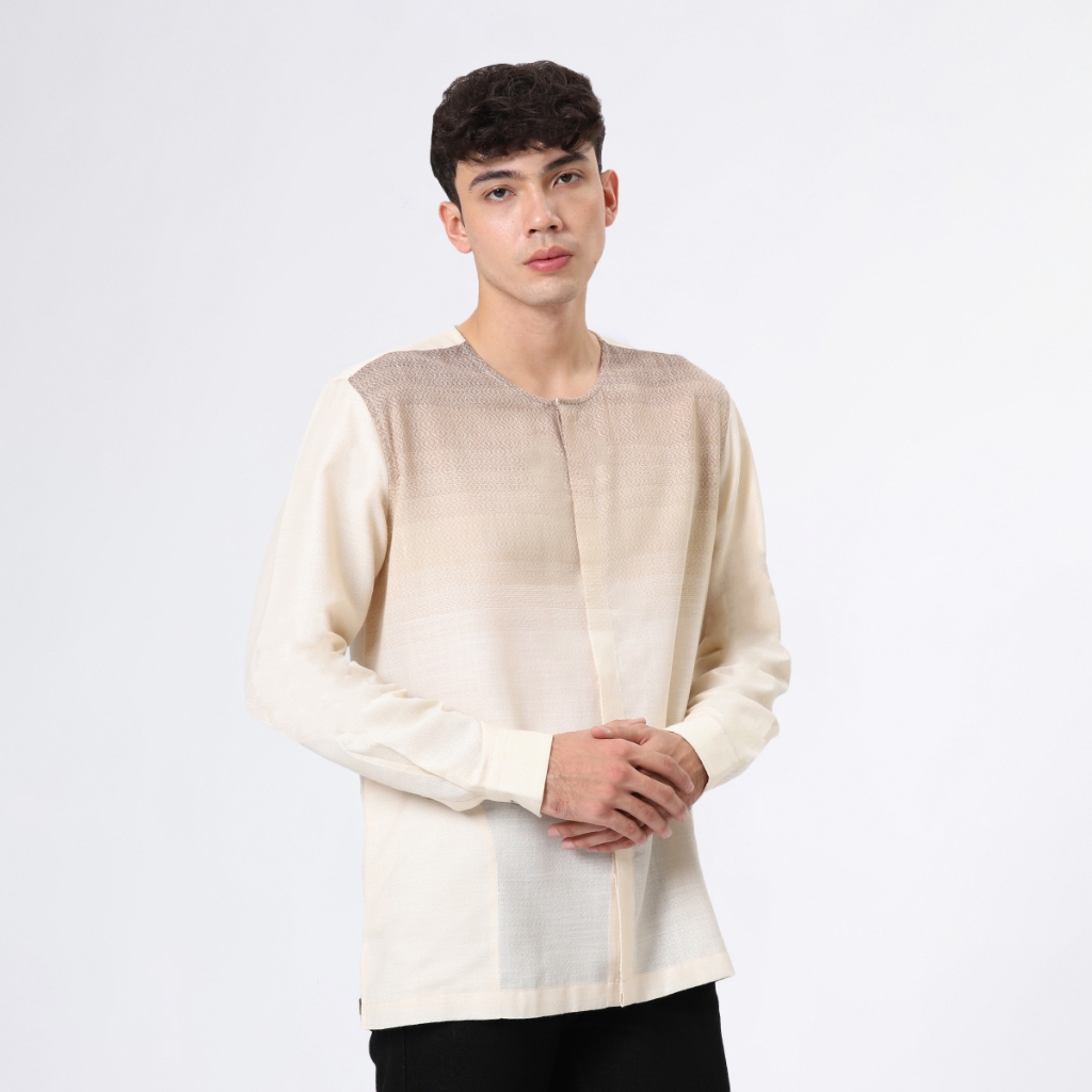 Jual EDWIN JEANS - SINNA BEIGE Kemeja Koko Lengan Panjang Pria Baju ...