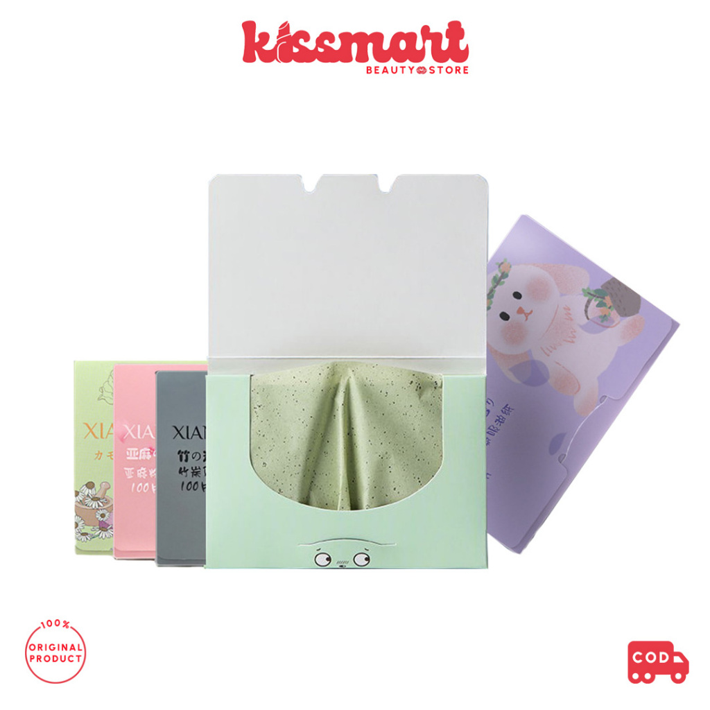 Jual [KM] Kertas Tissue Wajah 100Pcs Penyerap Minyak Oil Control Paper ...