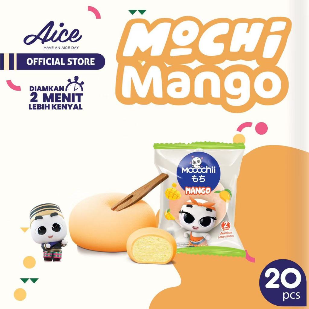 Jual Aice Ice Cream Mochi Mango Es Krim (isi 20 pcs) eskrim | Shopee ...