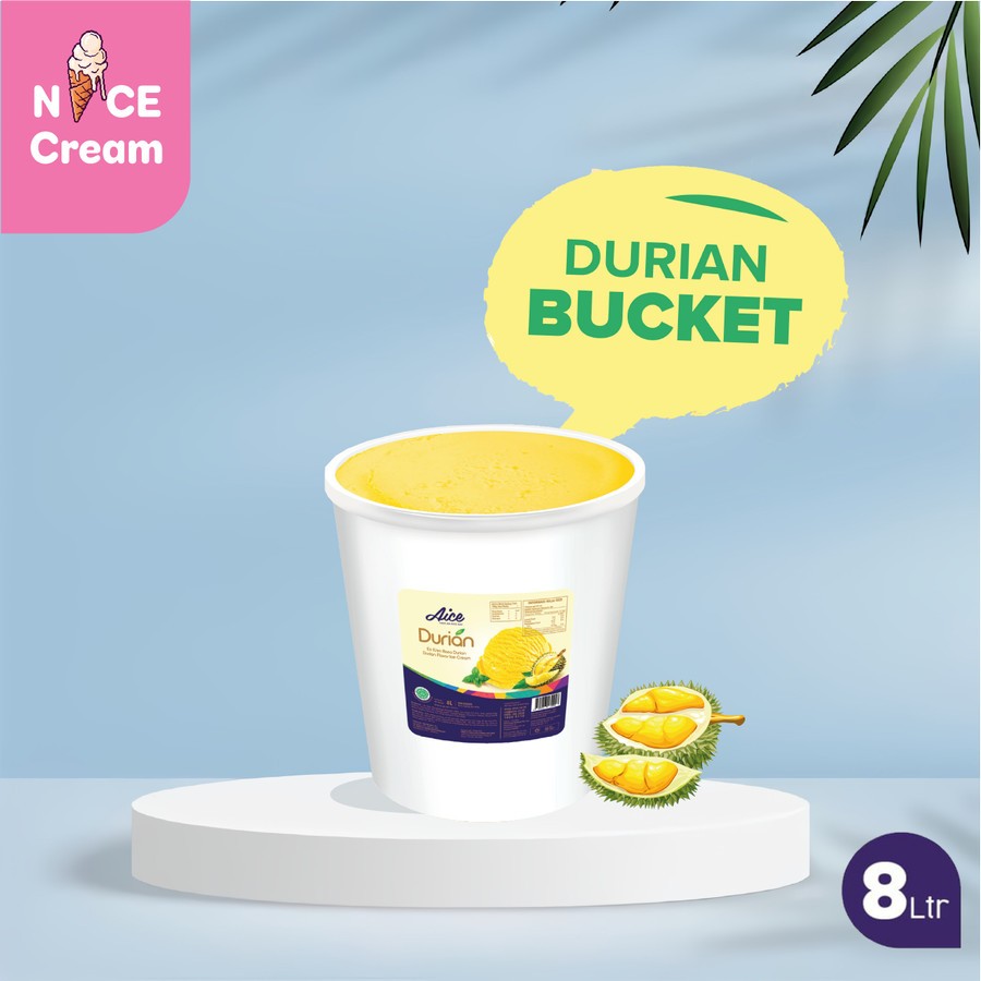 Jual AICE Ice Cream Bucket 8 Liter Durian Bucket Es Krim Ember 8L Eskrim | Shopee Indonesia