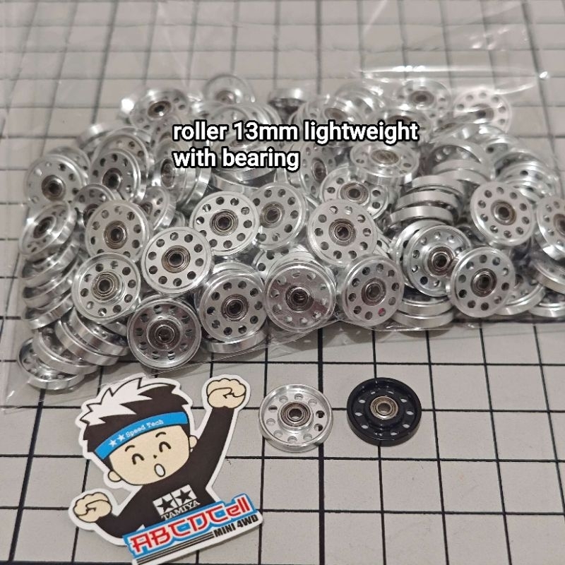 Jual Tamiya 95301 Rep Roller 13mm lightweight (bolong-bolong) with ...