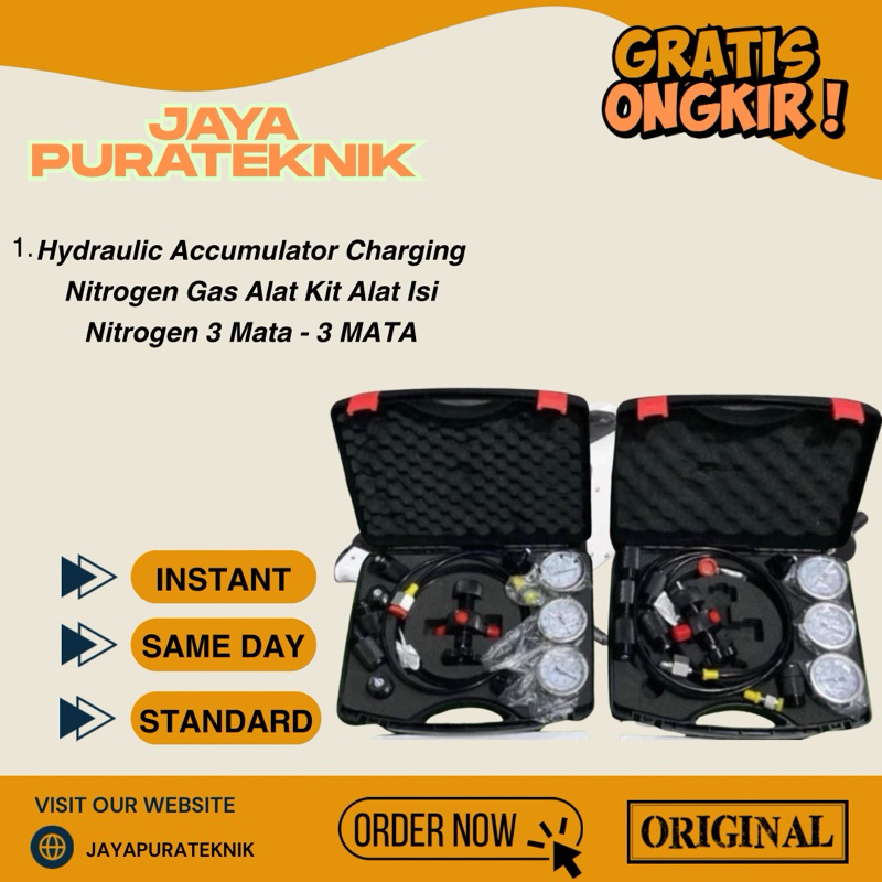Jual Hydraulic Accumulator Charging Nitrogen Gas Alat Kit Alat Isi ...