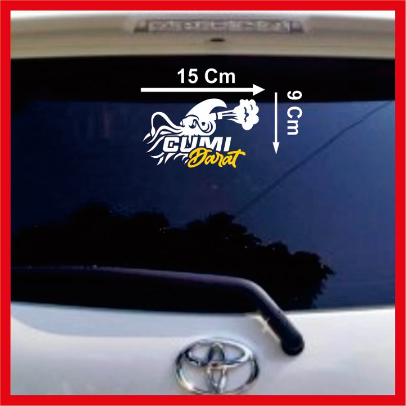 Jual cutting sticker kaca mobil Cumi darat-sticker khusus untuk mobil ...