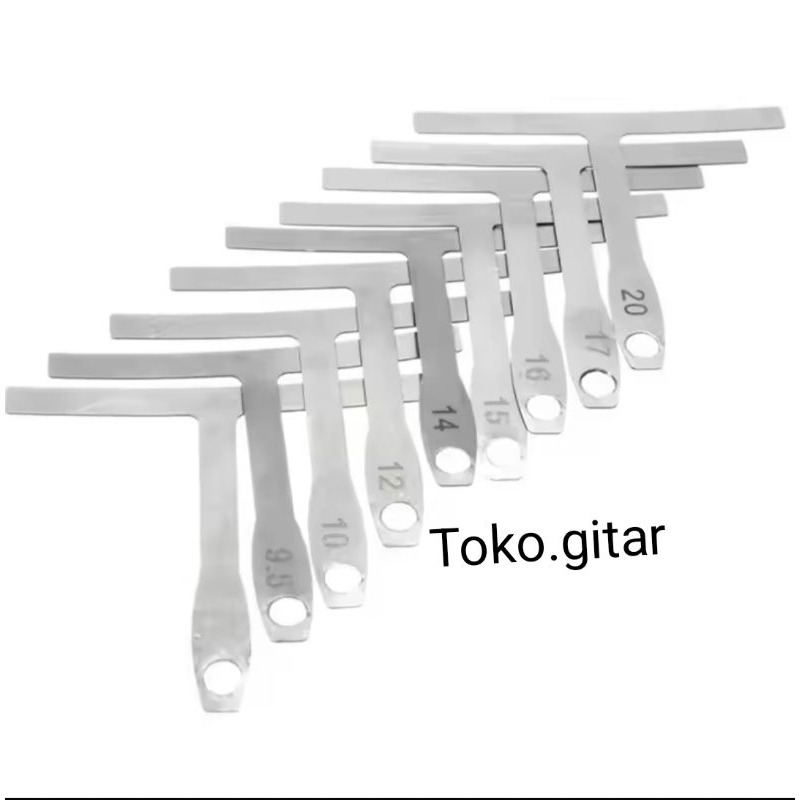 Jual ALAT PENGUKUR RADIUS GITAR RADIUS GAUGE FINGERBOARD FREETBOARD ...