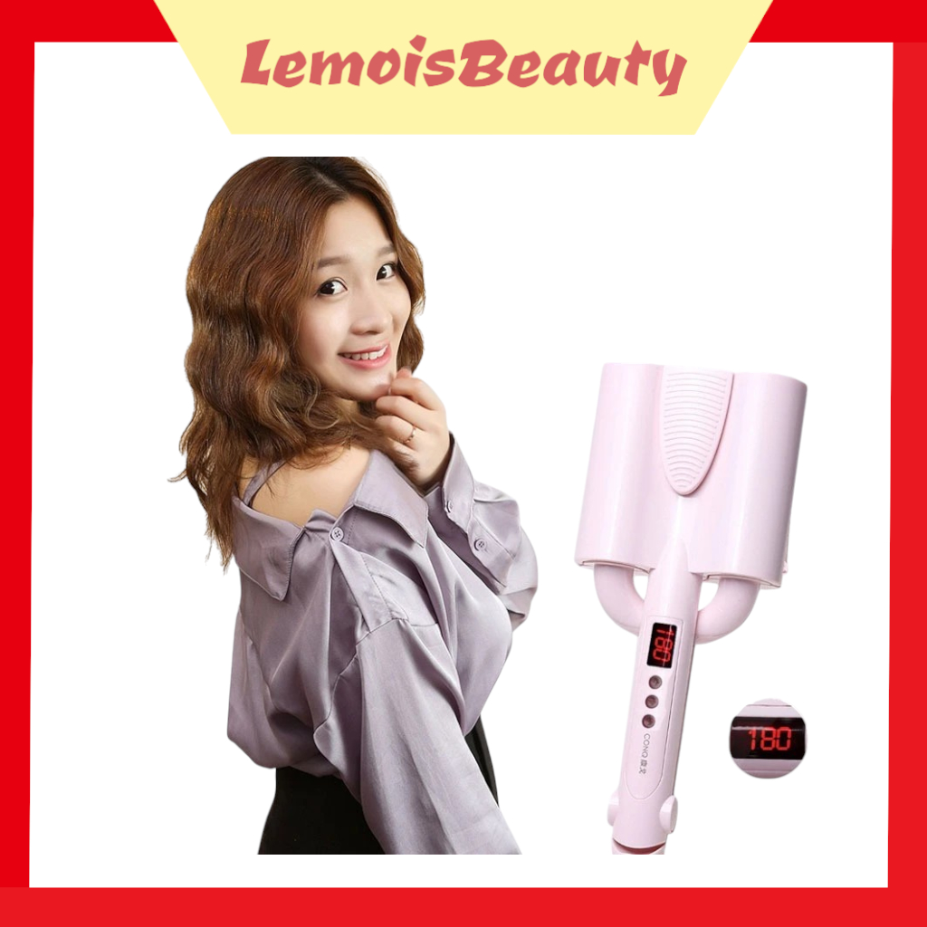Jual LemoisBeauty - Catok Keriting Gelombang 3 Catok Tsuyagla Japan Triple Barrel Mermaid Korean ...