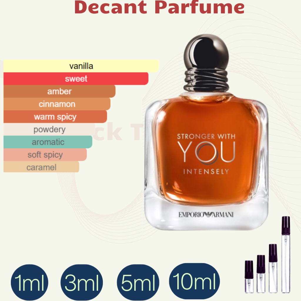 Jual Decant - Emporio Arm*ni Stronger W*th You Intensly (SWYI) | Shopee ...