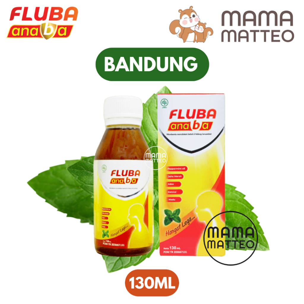Jual FLUBA ANABA Madu Herbal Alami 130ml / Untuk Batuk Cough Demam Anak ...