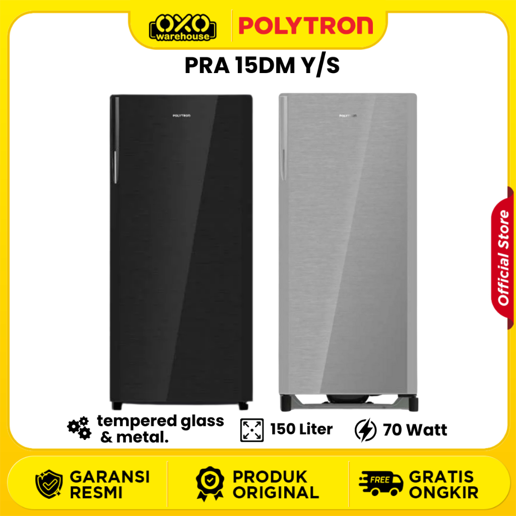 Jual POLYTRON REF 1 Door PRA-15 DM Y/S Kulkas 1 Pintu Kapasitas 150 ...
