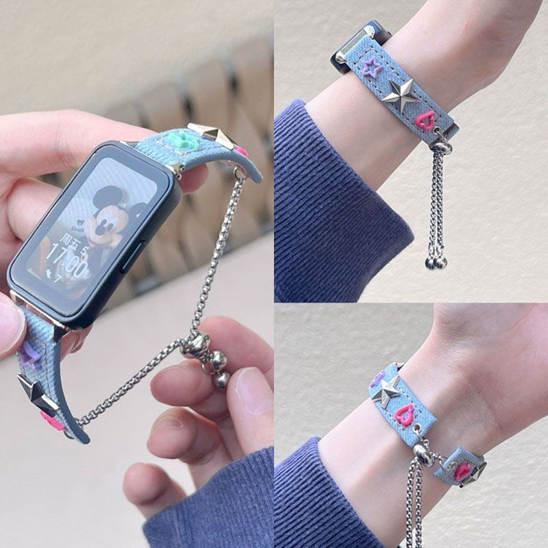 Jual [READY STOCK] STRAP SMARTWATCH HUAWEI XIAOMI MI 8 9 10 BAND DENIM ...