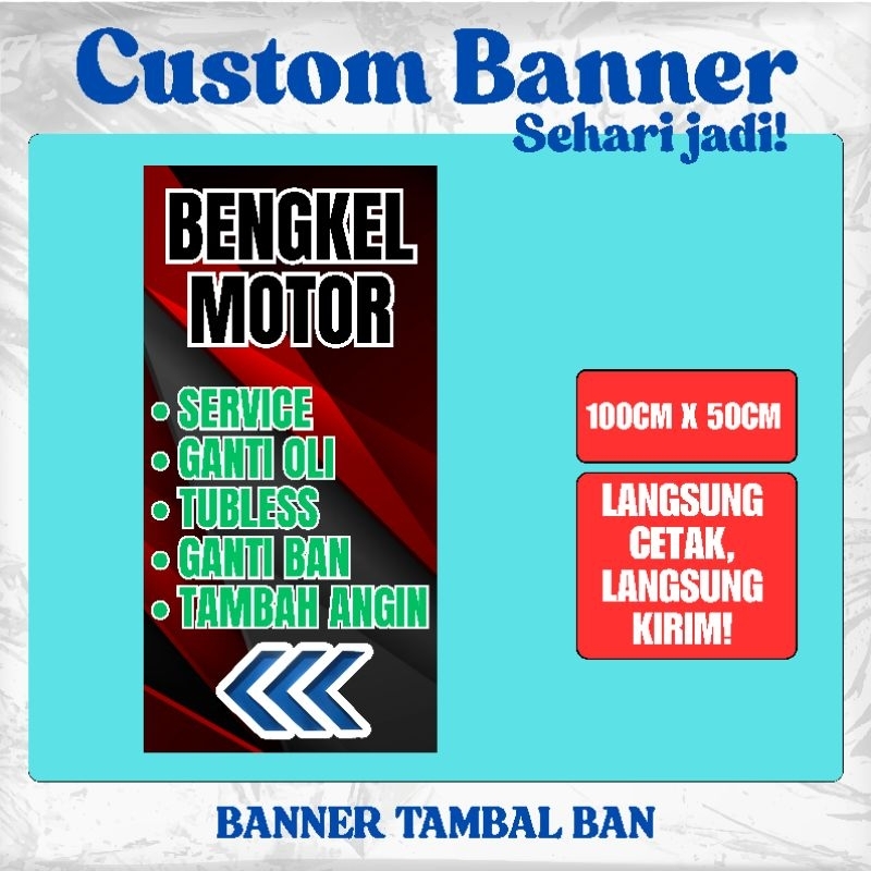 Jual CETAK SPANDUK TAMBAL BAN BANNER BENGKEL TAMBAL BAN SPANDUK BENGKEL ...
