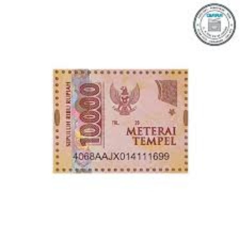 Jual Materai 10000 Asli Pos Indonesia Meterai Matrai Perangko 1 Pcs | Shopee Indonesia