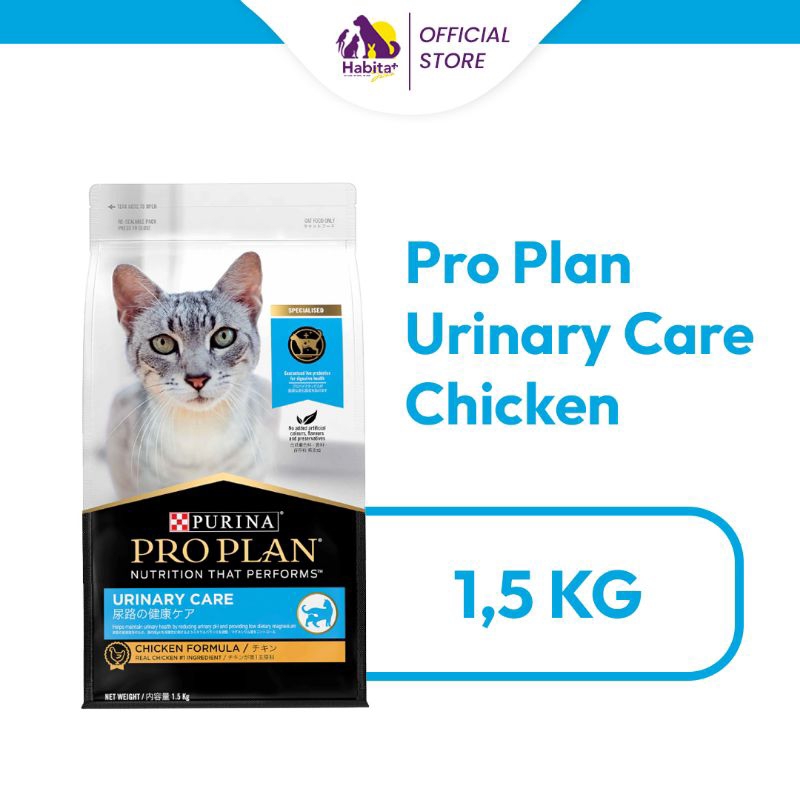 Jual Pro Plan Urinary Care Chicken Formula Pakan Kucing 1.5 Kg | Shopee ...