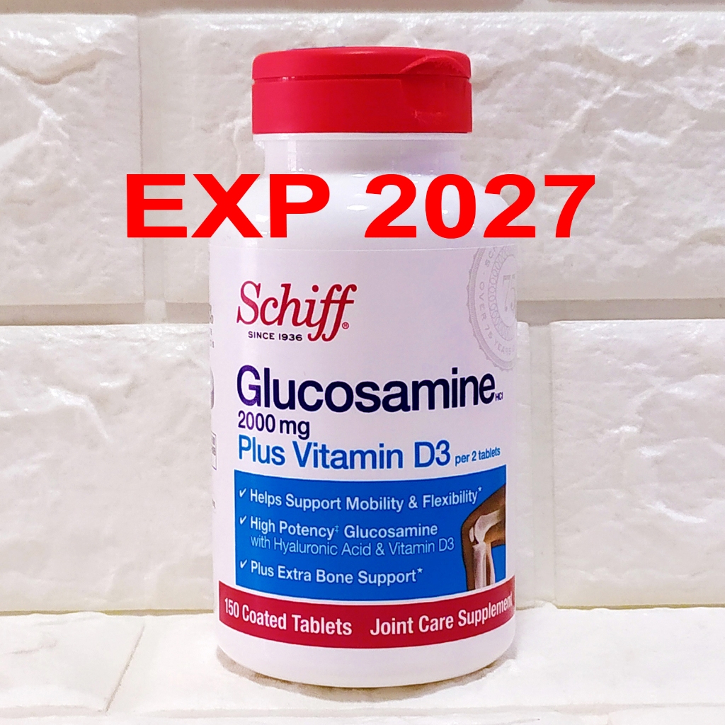 Jual Schiff Glucosamine 2000 mg Plus Vitamin D3 Sendi Join Care 150 ...