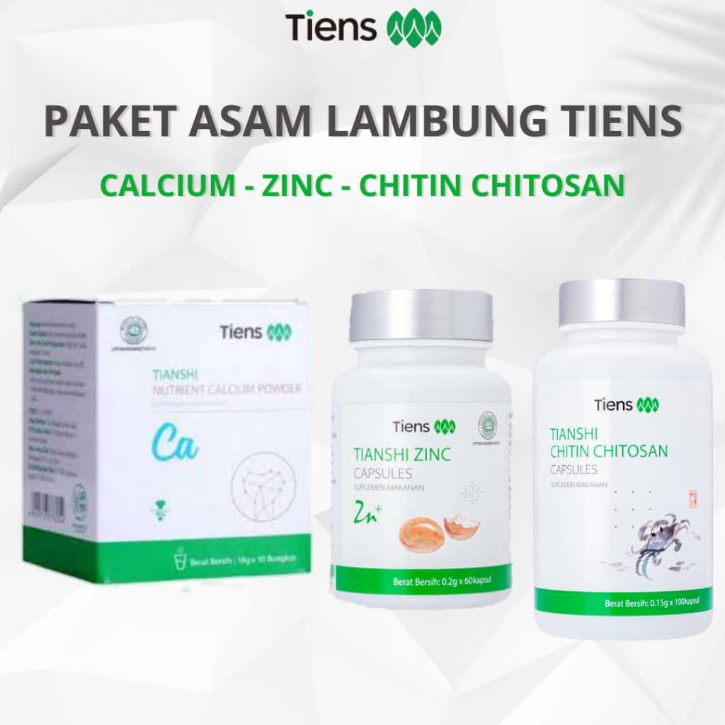 Jual TIENS Paket Asam Lambung, Maag, Gerd Tianshi Chitin Chitosan ...