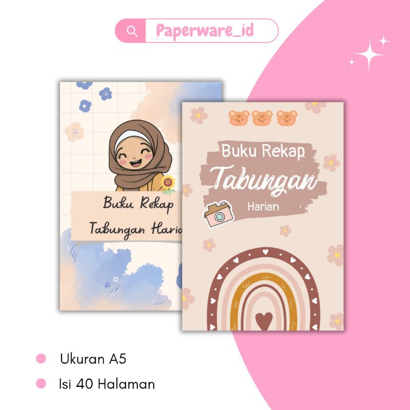 Jual buku rekap tabungan karakter lucu / buku rekap tabungan | Shopee ...