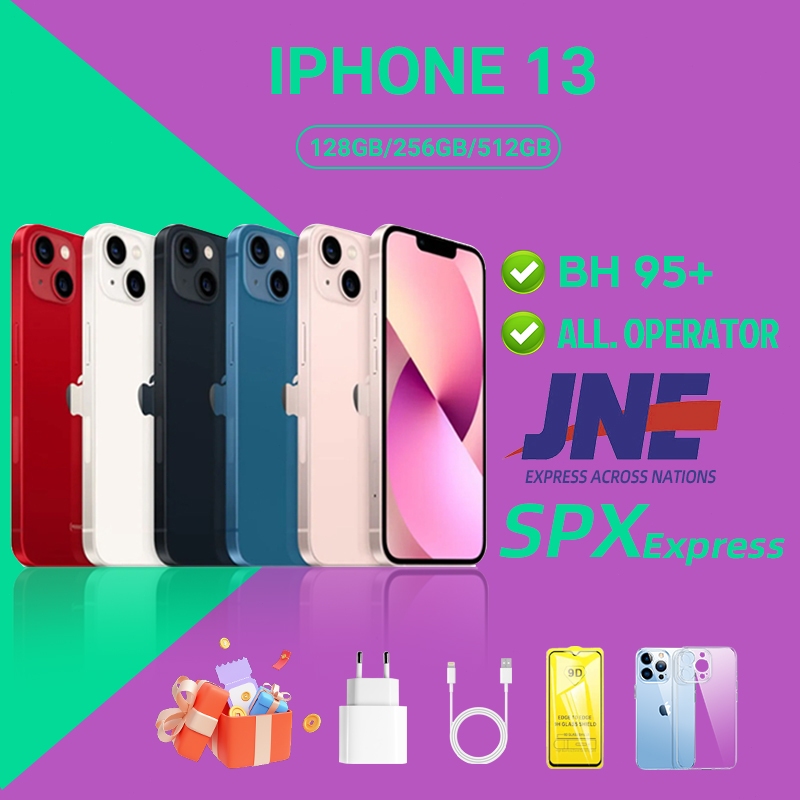 Jual COD BC iPhone 13 128GB 256GB Tangan Kedua 100%ORI Lcd Mulus Normal Fulset Kondisi Perfect ...
