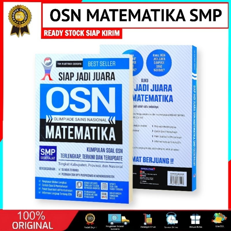 Jual Buku Osn Matematika SMP | Siap Jadi Juara Olimpiade Sains Nasional MATEMATIKA Tingkat SMP ...