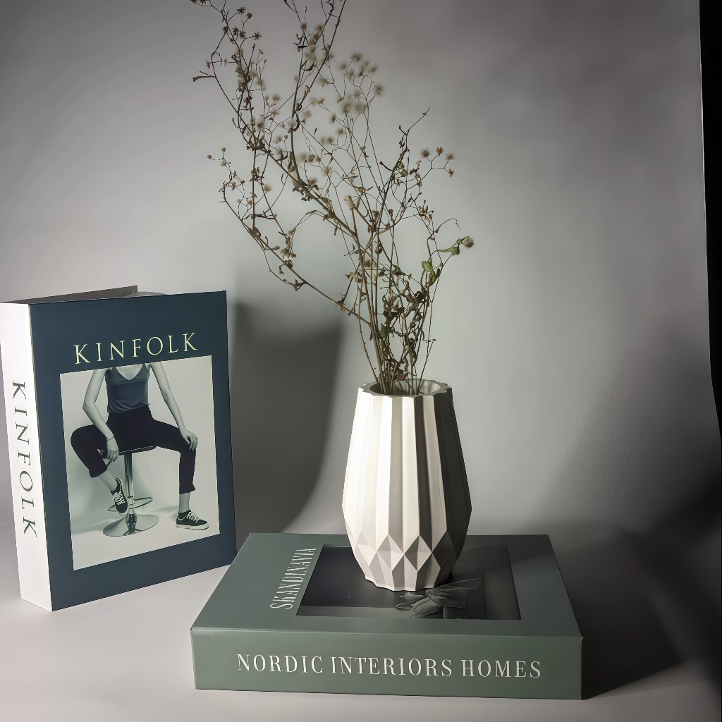 Jual Vas Bunga Aesthetic Bentuk Geometrik Dekorasi ruang tamu| Vase ...