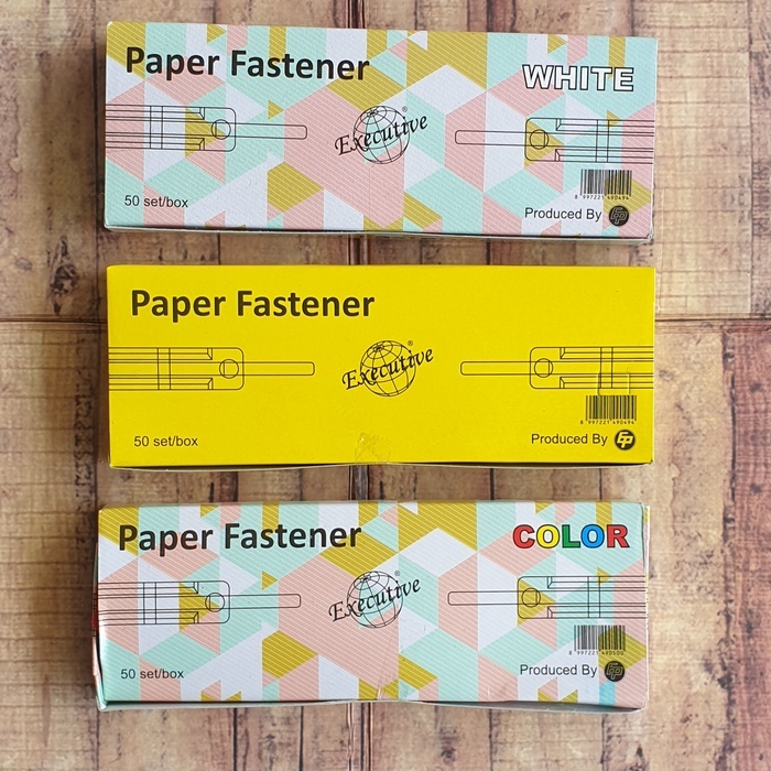 Jual Paper Fastener ( PREMIUM 50 pcs ) Warna Warni / Pengikat Kertas ...