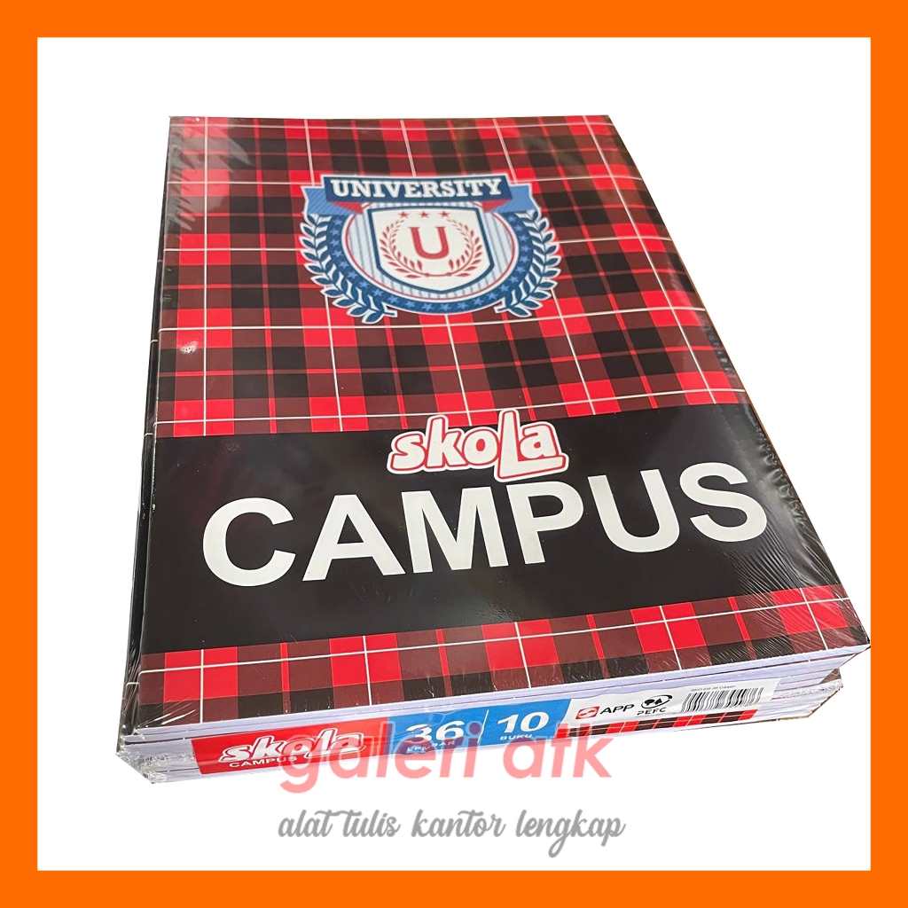 Jual BUKU TULIS PANJANG CAMPUS (PER PAK 10 PCS) 36 LEMBAR | BUKU TULIS ...