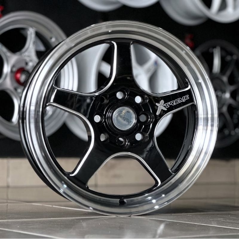 Jual velg mobil racing r15 SAMLONG V3 LEBAR 6,5 PCD 4X100 - 4X114,3 velg ring 15 untuk mobil ...