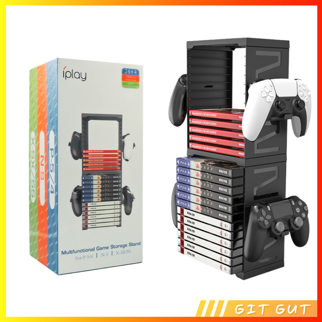 Jual Iplay Rak Vertikal 24 Slots Vertical Storage Tower stand Holder ...