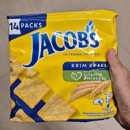 Jual Jacobs cream crackers jacob ORIGINAL biskuit gandum 502gr | Shopee ...