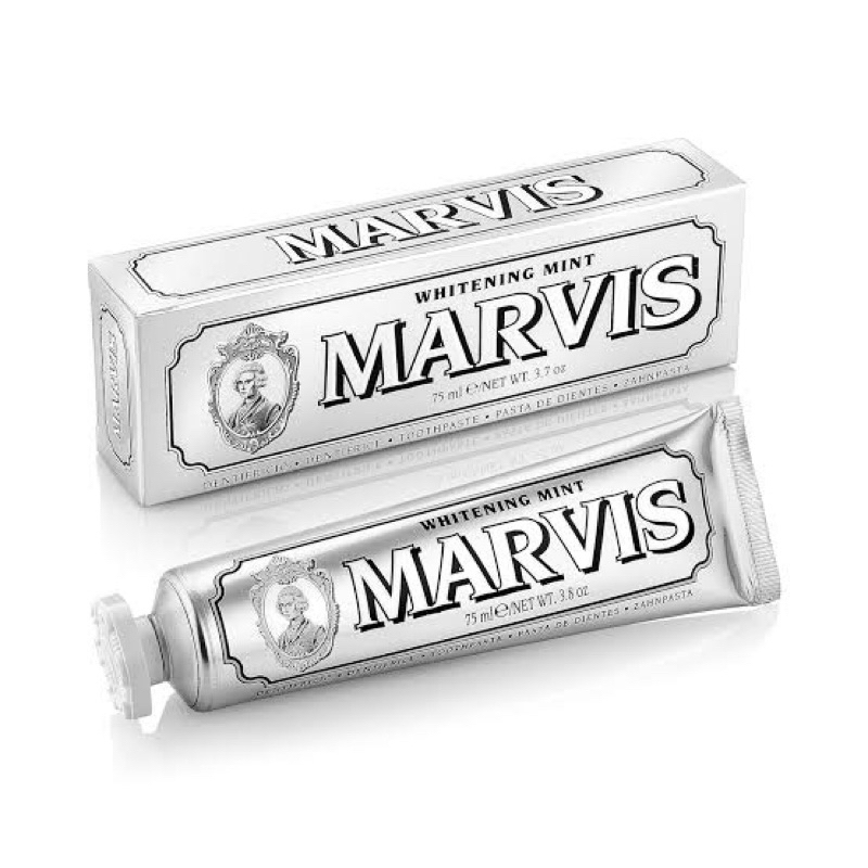 Jual ODOL MARVIS SILVER WHITENING MINT ORIGINAL 100% | Shopee Indonesia