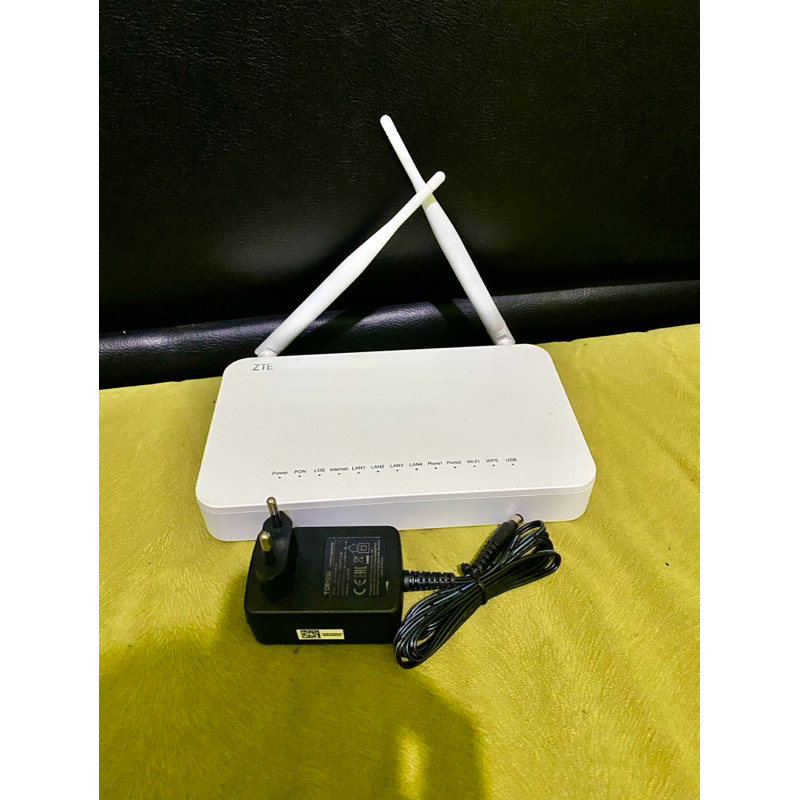 Jual Router ZTE f609 V3 port hijau unit plus adaptor | Shopee Indonesia