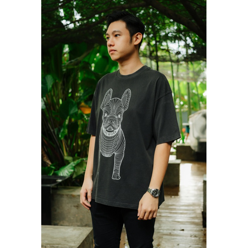 Jual Lifework White Radog Tee Charcoal Original / Baju Kaos Life Work ...