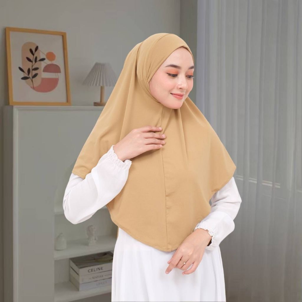 Jual Bergo Tali Malay / Khimar French Jersey Import | Shopee Indonesia