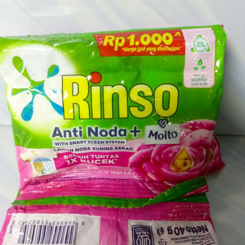 Jual Rinso Detergent bubuk isi 6 Sachet | Shopee Indonesia
