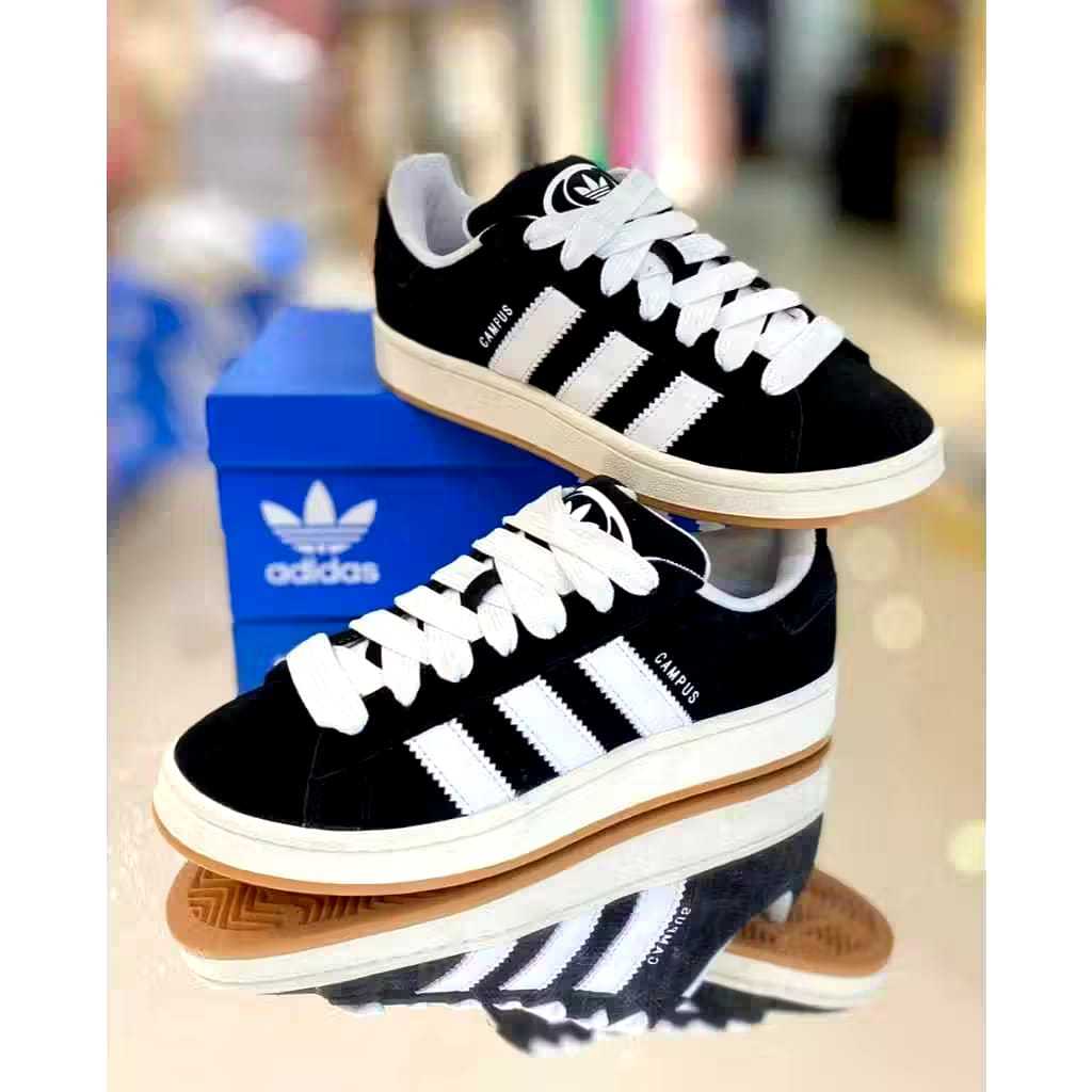 Jual Sepatu Casual Campus 00'S Black White Suede | Shopee Indonesia