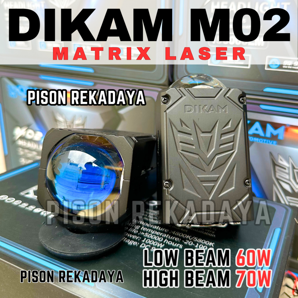 Jual Projector Biled DIKAM M02 MATRIX Proji M 02 Laser Tech 3 inch ...