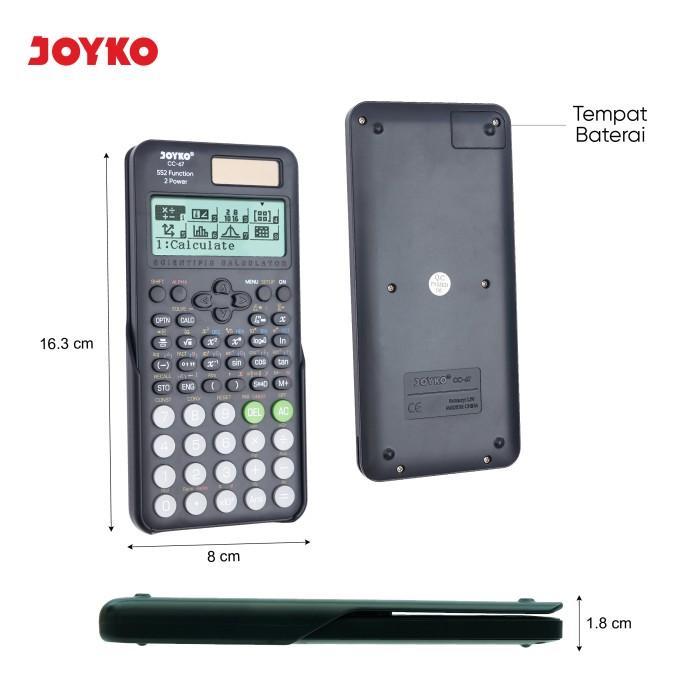 Jual Calculator Scientific Joyko CC-67 Super Lengkap / Kalkulator Kimia Joyko / Kalkulator ...