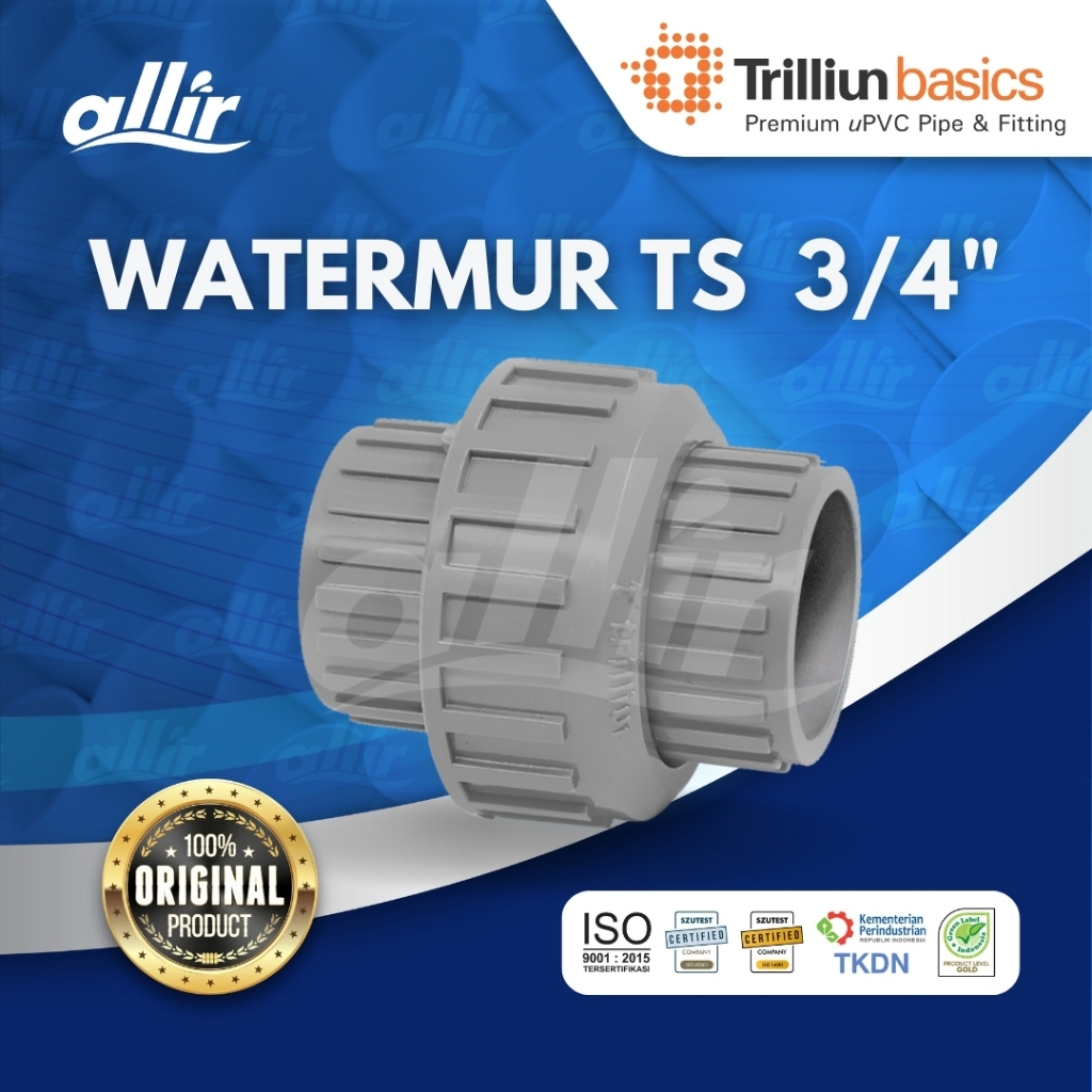 Jual Allir - Fitting uPVC Trilliunbasics Water Mur TS 3/4" Kuat, Tahan Korosi & Bersertifikat ...