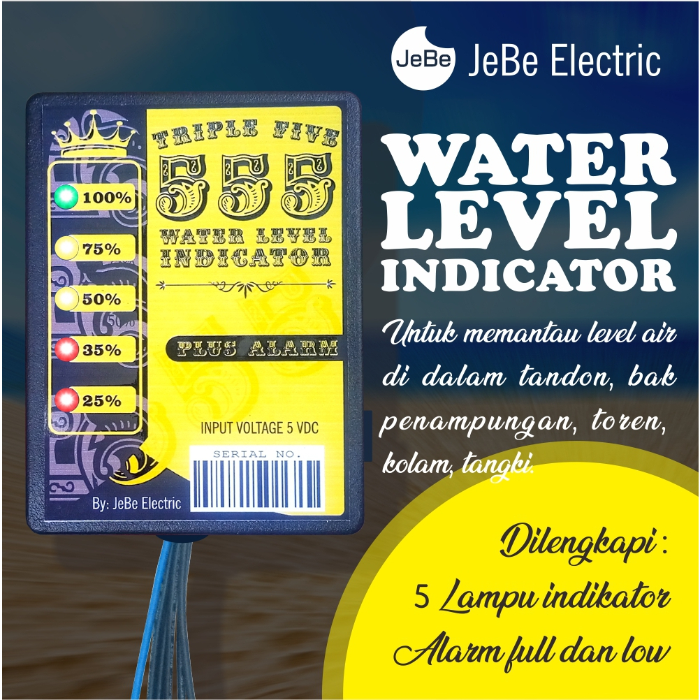 Jual Indikator level air_alarm volume air_sensor air tandon kolam_toren ...