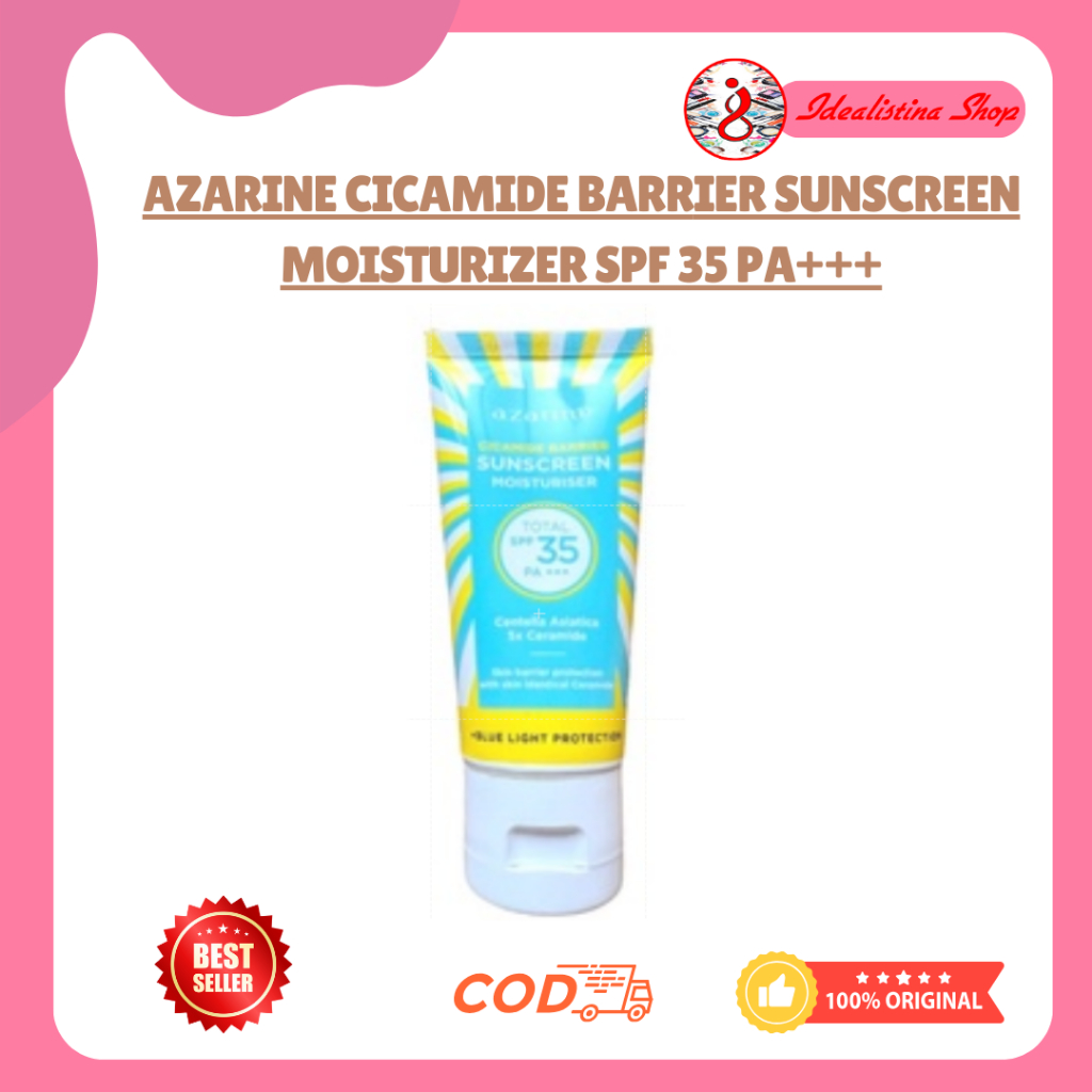 Jual AZARINE Cicamide Barrier Sunscreen Moisturizer SPF 35 PA ...